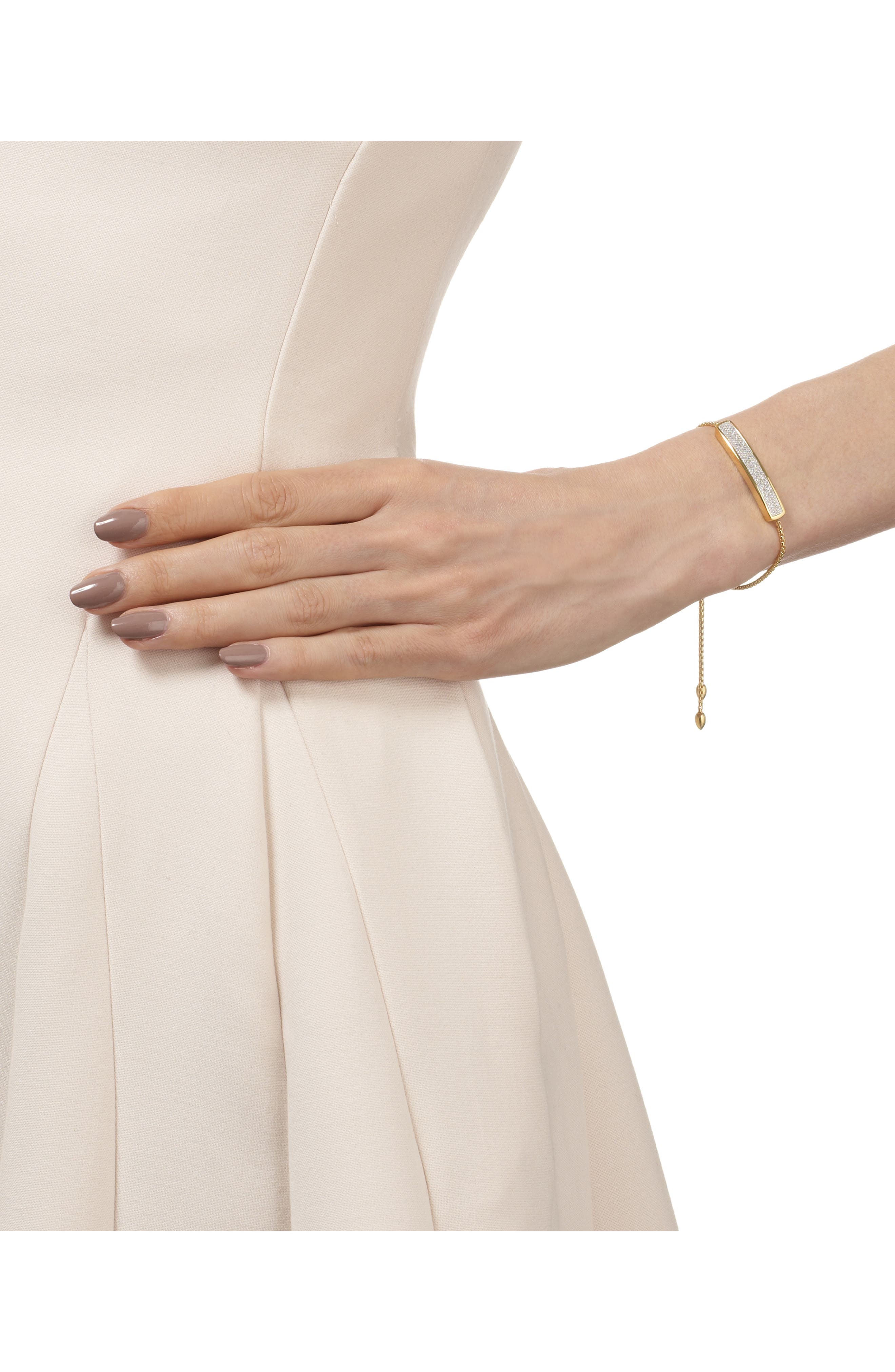 Monica Vinader Engravable Baja Diamond Bracelet | Nordstrom