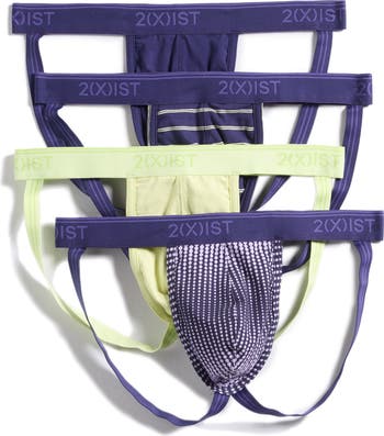 2(x)ist Assorted 4-Pack Stretch Cotton Jock Strap | Nordstrom