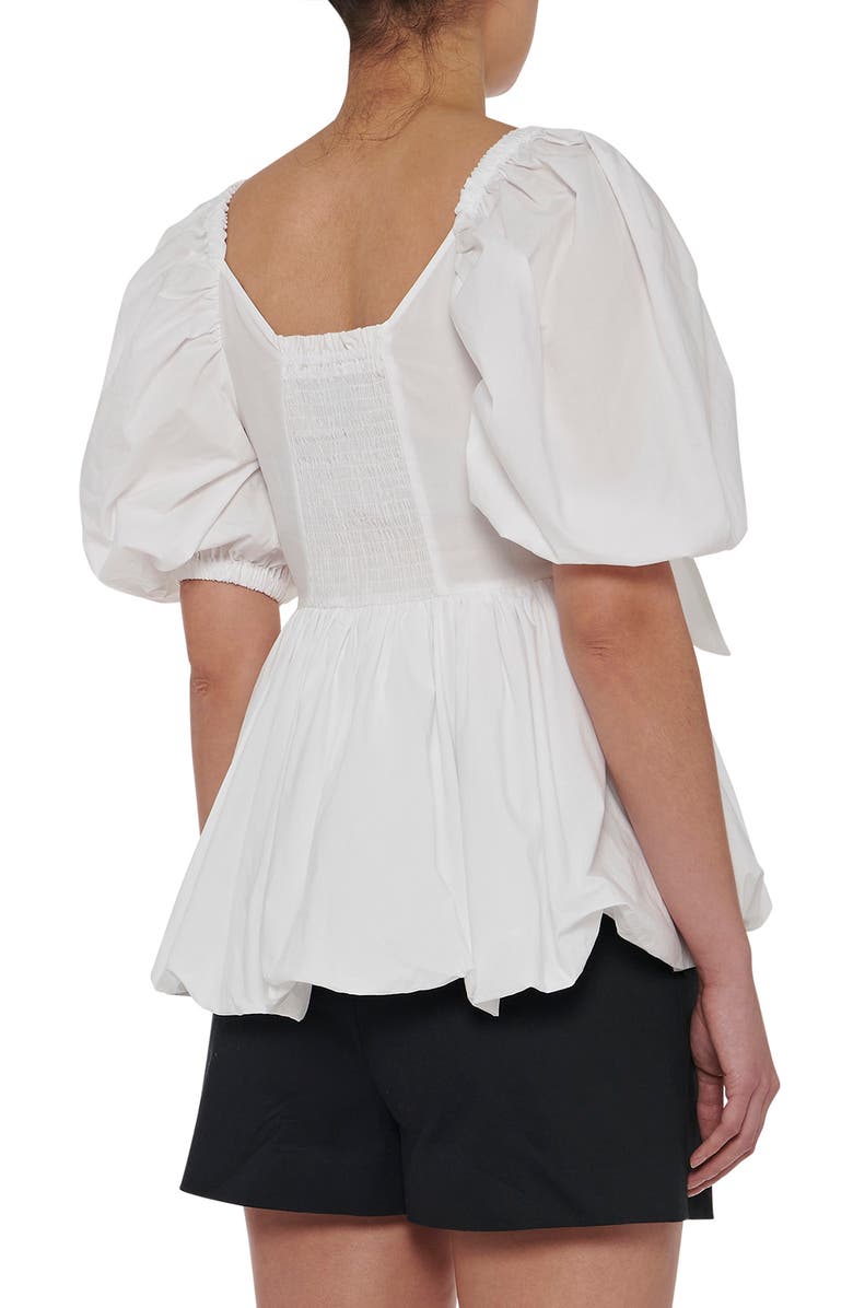 Toccin Tie Front Cotton Bubble Top | Nordstromrack