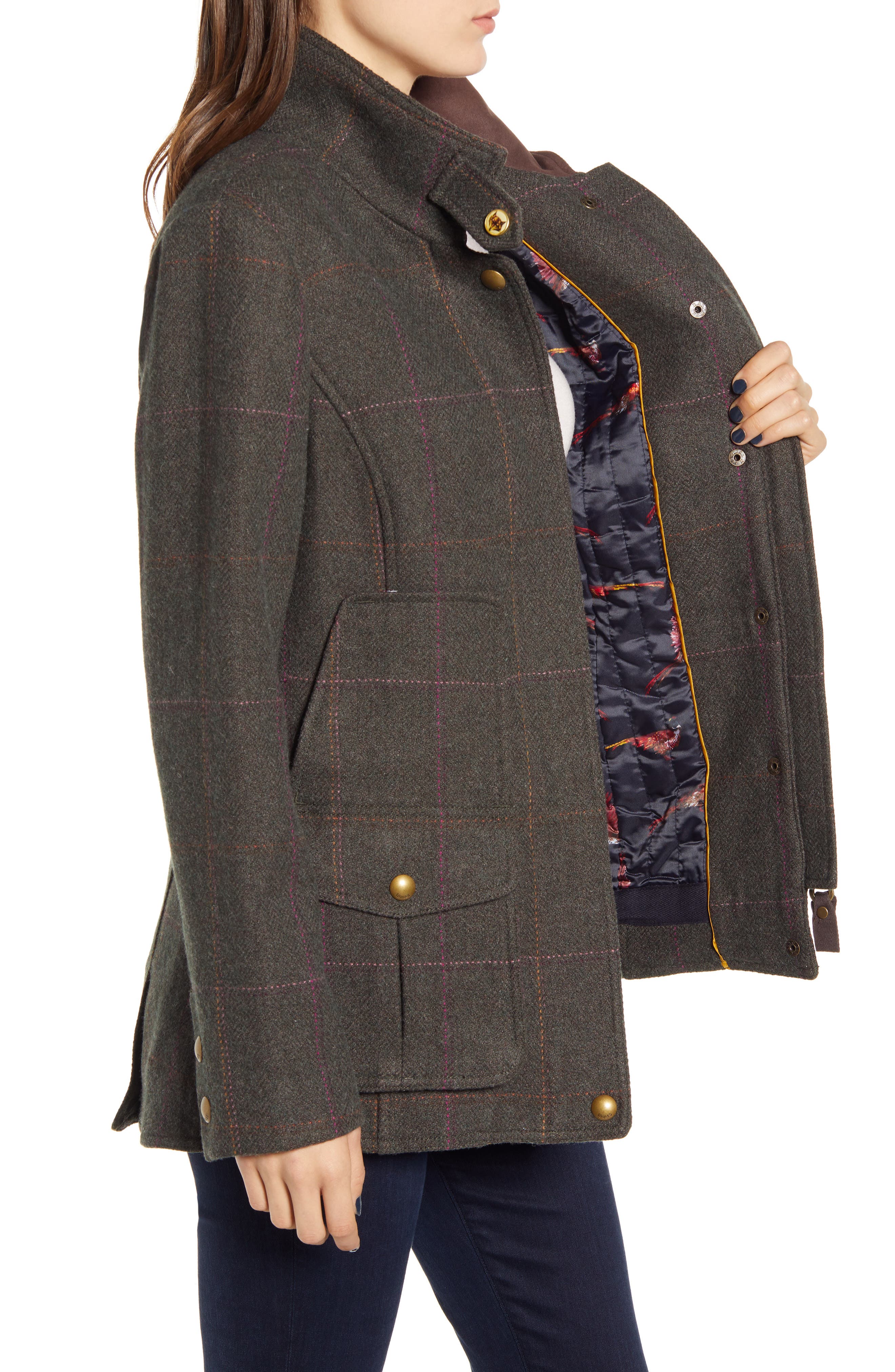 Joules Wool Blend Tweed Field Coat | Nordstrom