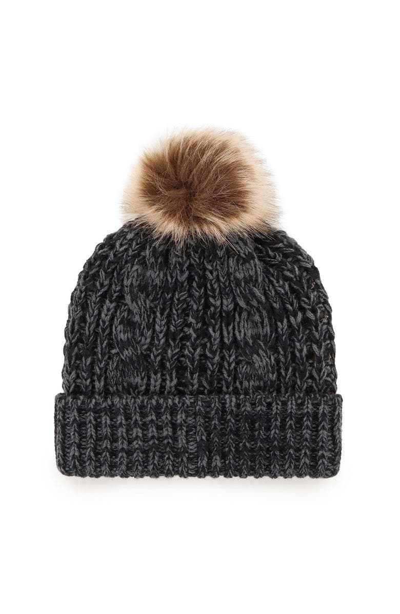 '47 Women's '47 Black Philadelphia Eagles Logo Meeko Cuffed Knit Hat ...