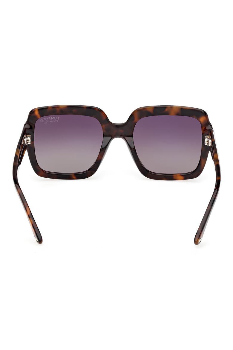 Kaya 54mm Polarized Gradient Square Sunglasses (Women) | Nordstromrack