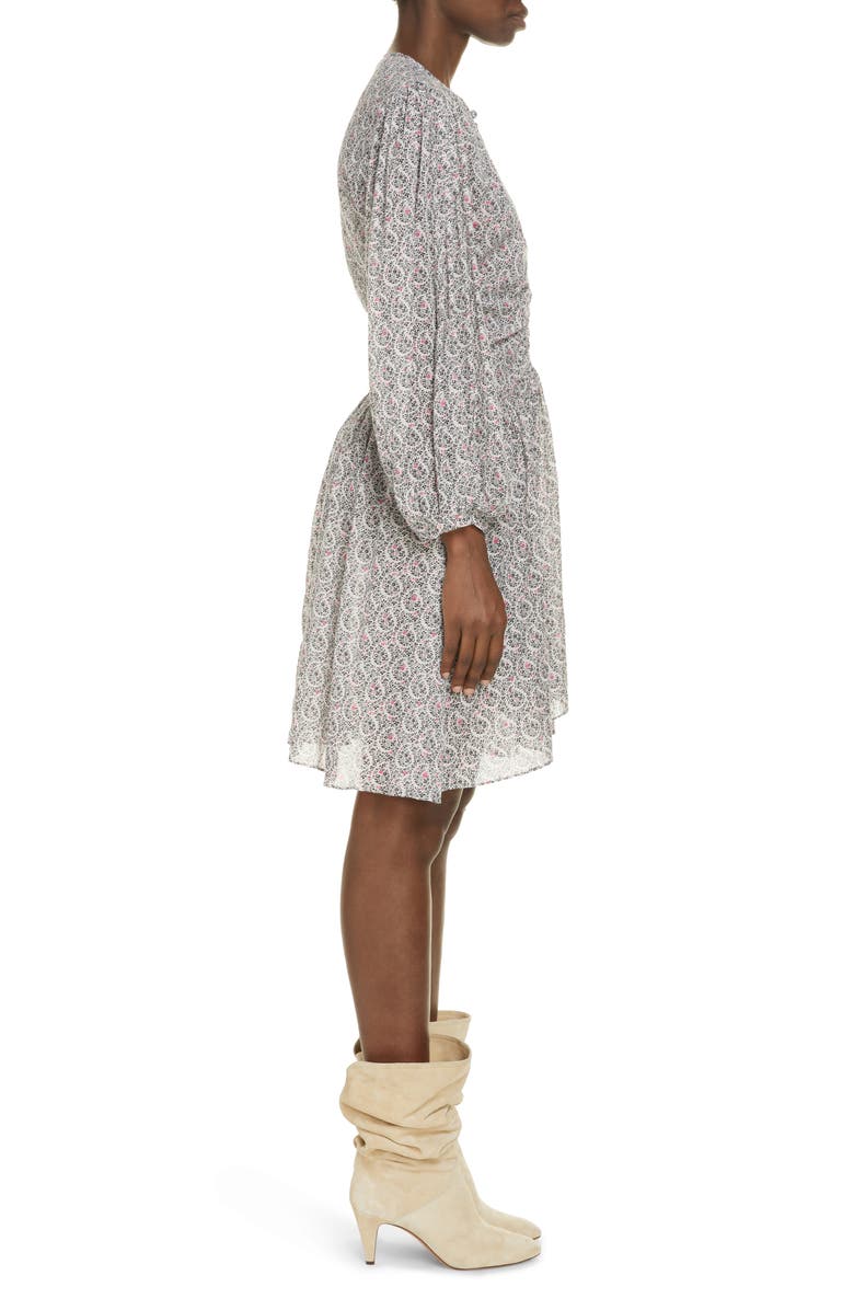 Isabel Marant Étoile Marili Paisley Long Sleeve Cotton Dress ...