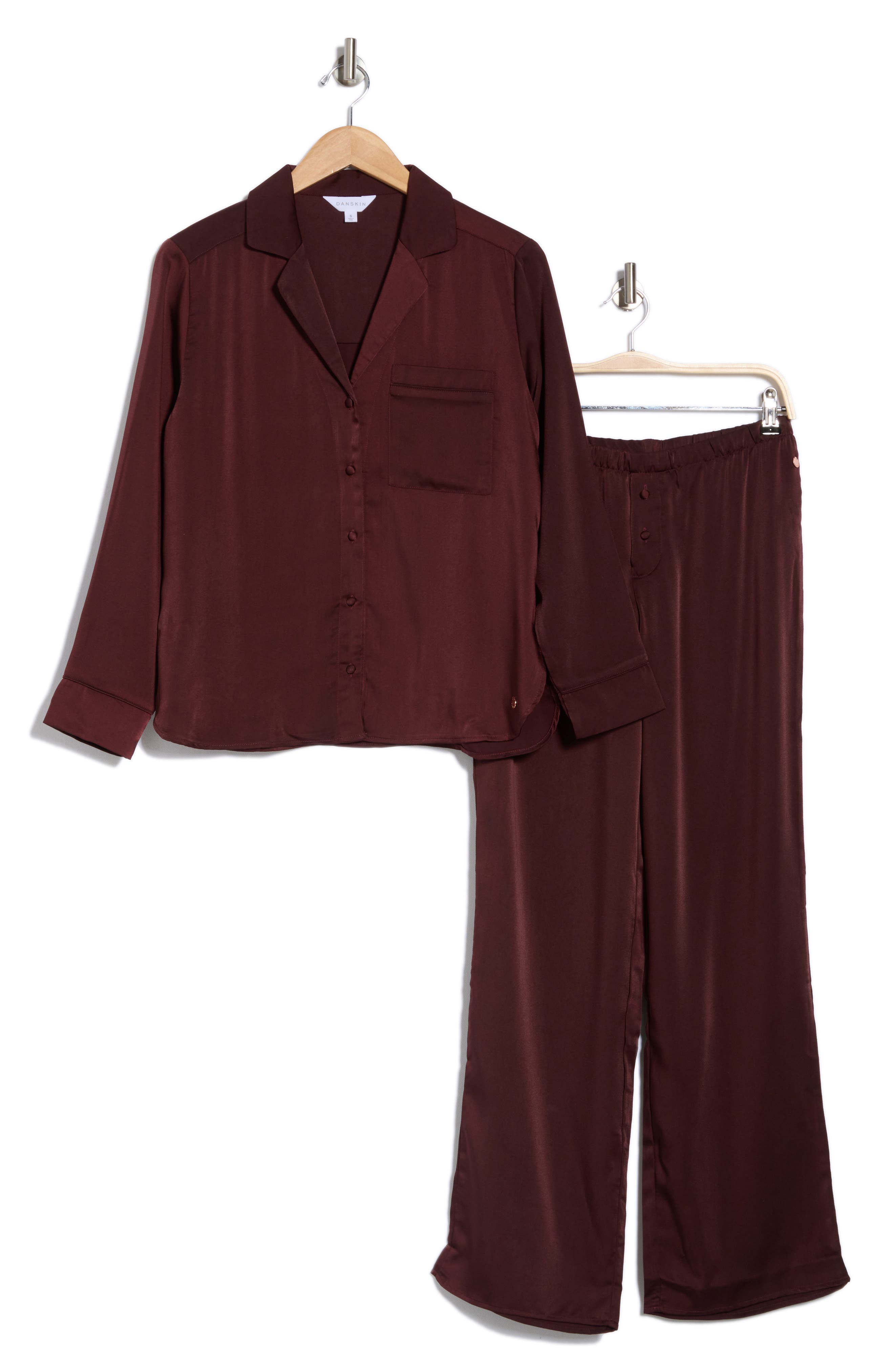 Danskin Textured Satin Pajamas | Nordstromrack