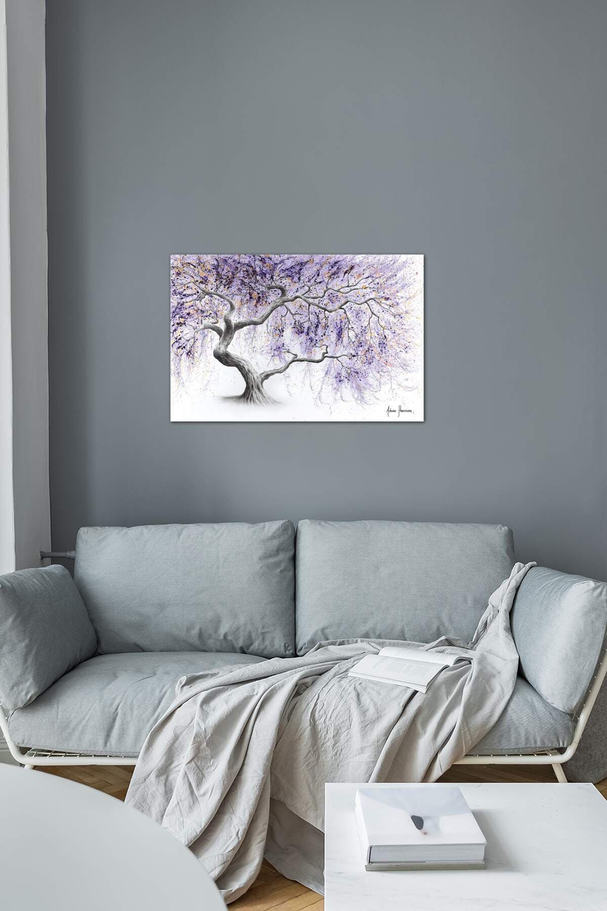iCanvas Purple Prosperity Tree by Ashvin Harrison Canvas Wall Art - 40 ...