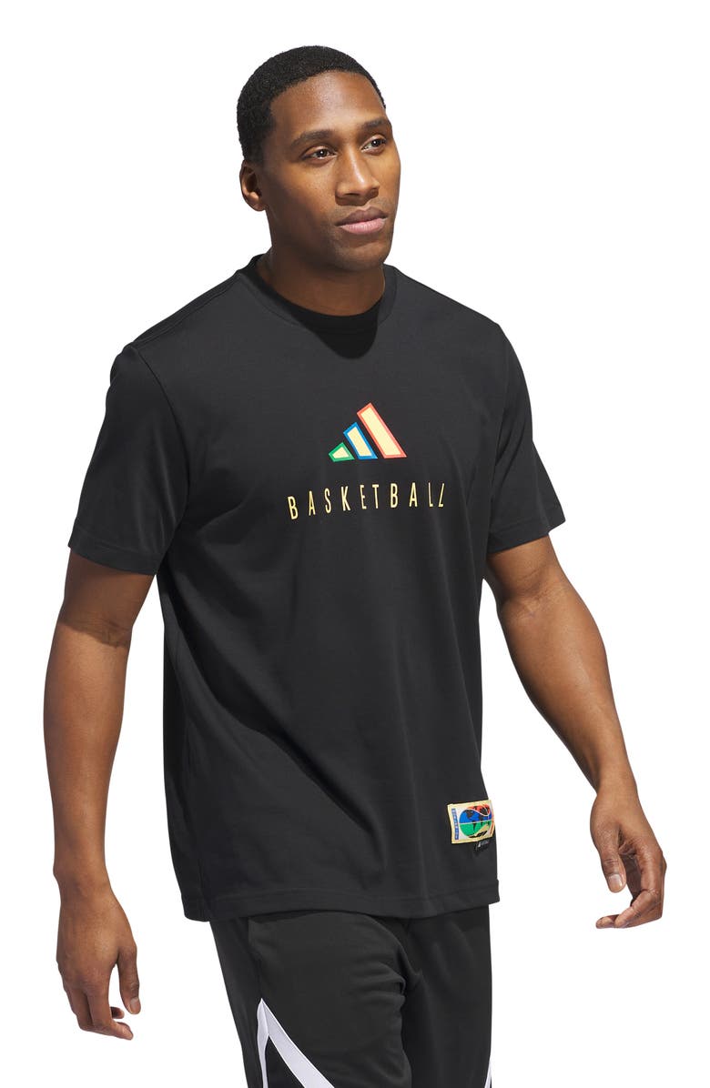 adidas Worldwide Hoops Cotton Blend Graphic Tee | Nordstromrack