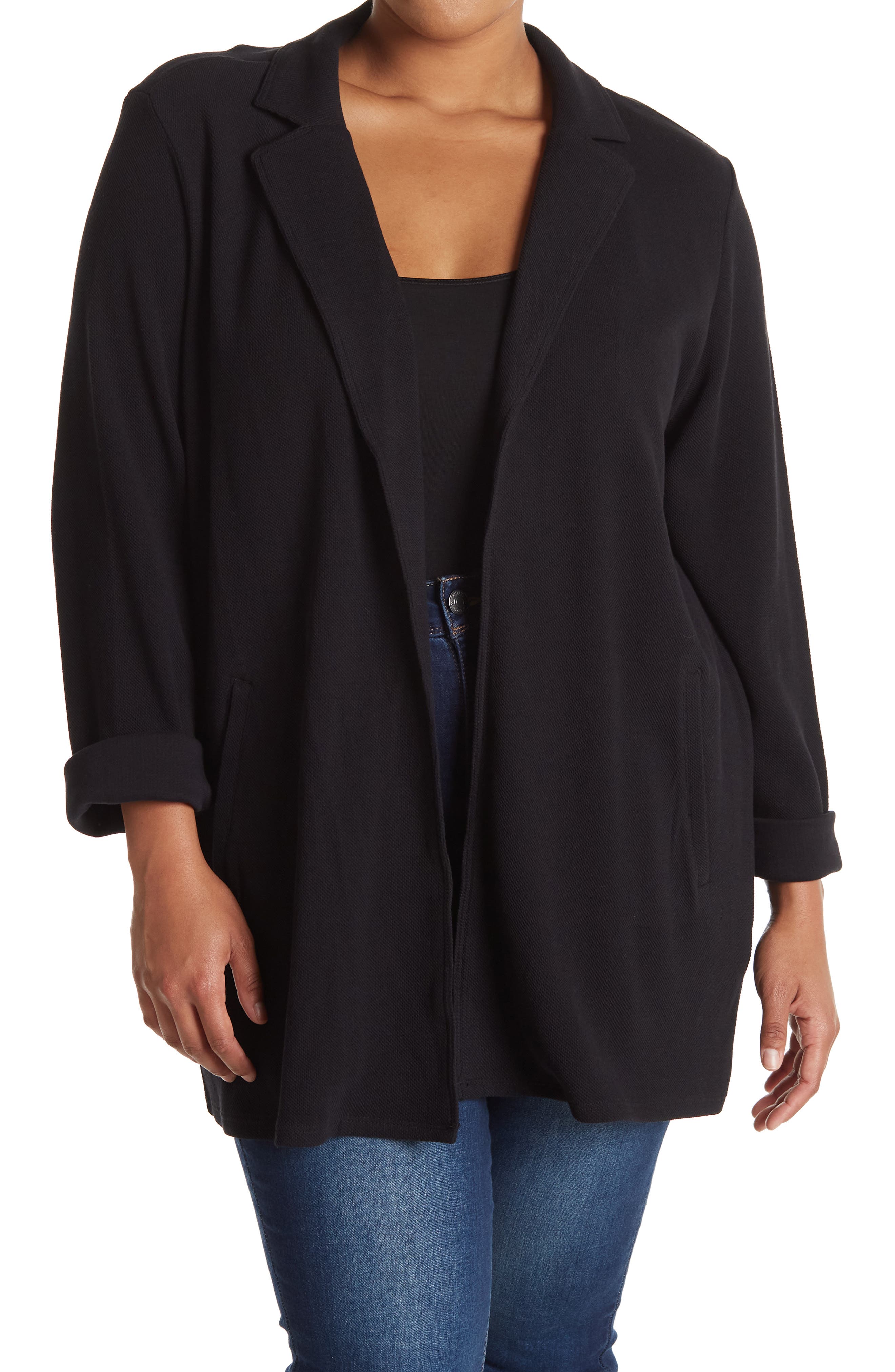 Caslon® Raw Edge Knit Blazer | Nordstromrack