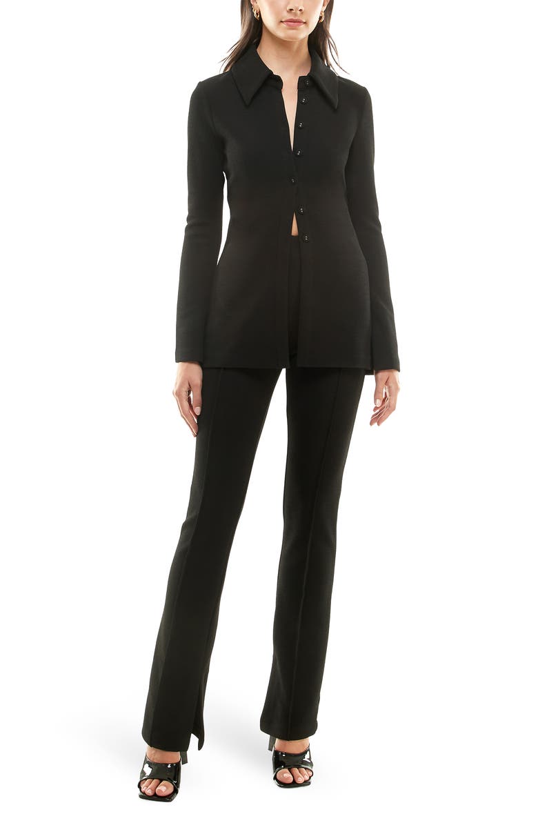 WAYF x Jourdan Sloane Cass Point Collar Crepe Shirt | Nordstromrack