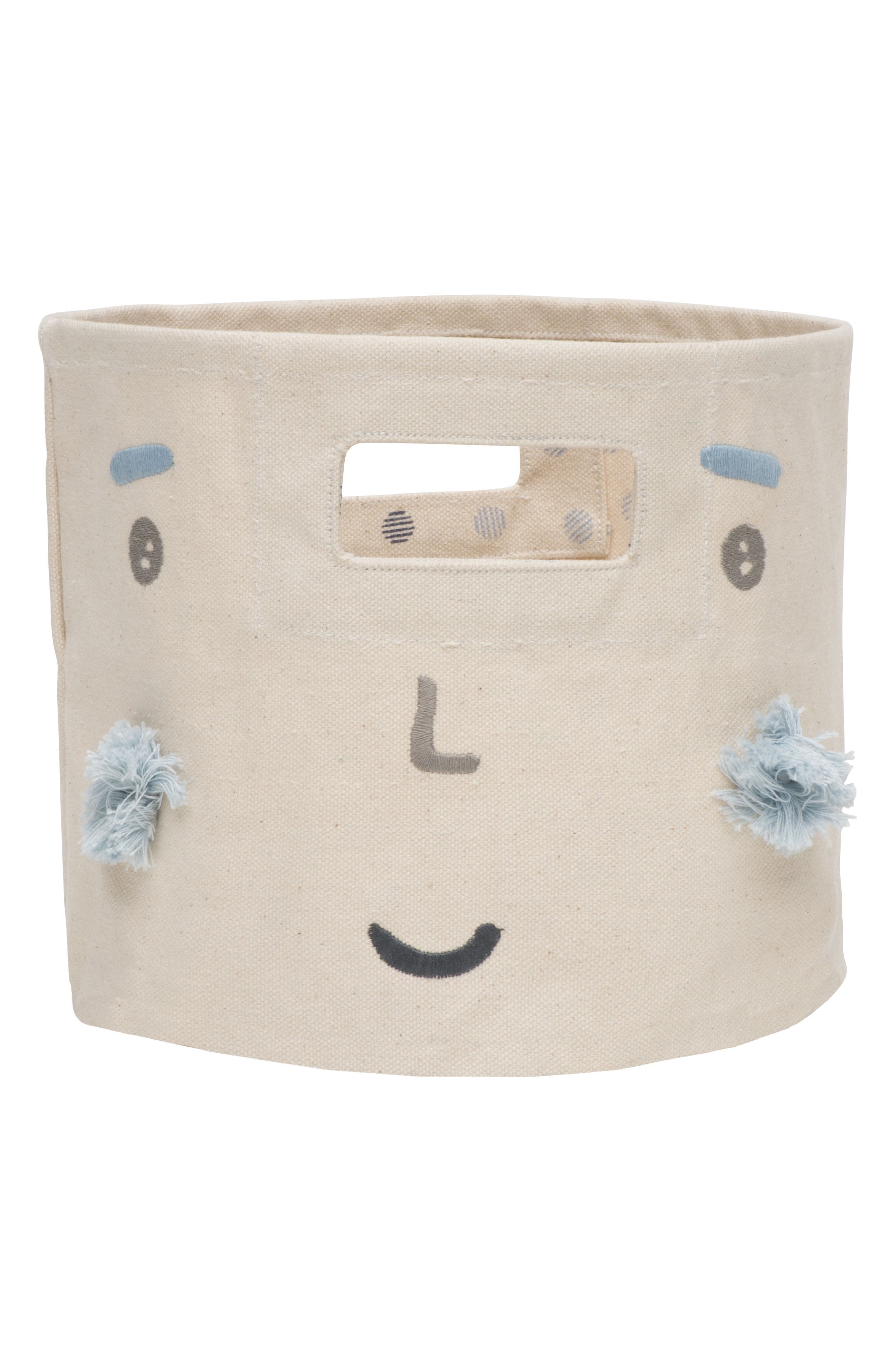 Pehr Peek-A-Boo Boy Mini Canvas Bin | Nordstrom