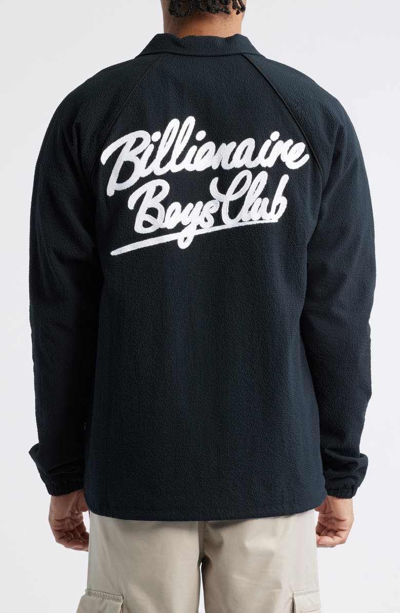 Billionaire Boys Club BB Dipper Logo Embroidered Cotton Seersucker ...