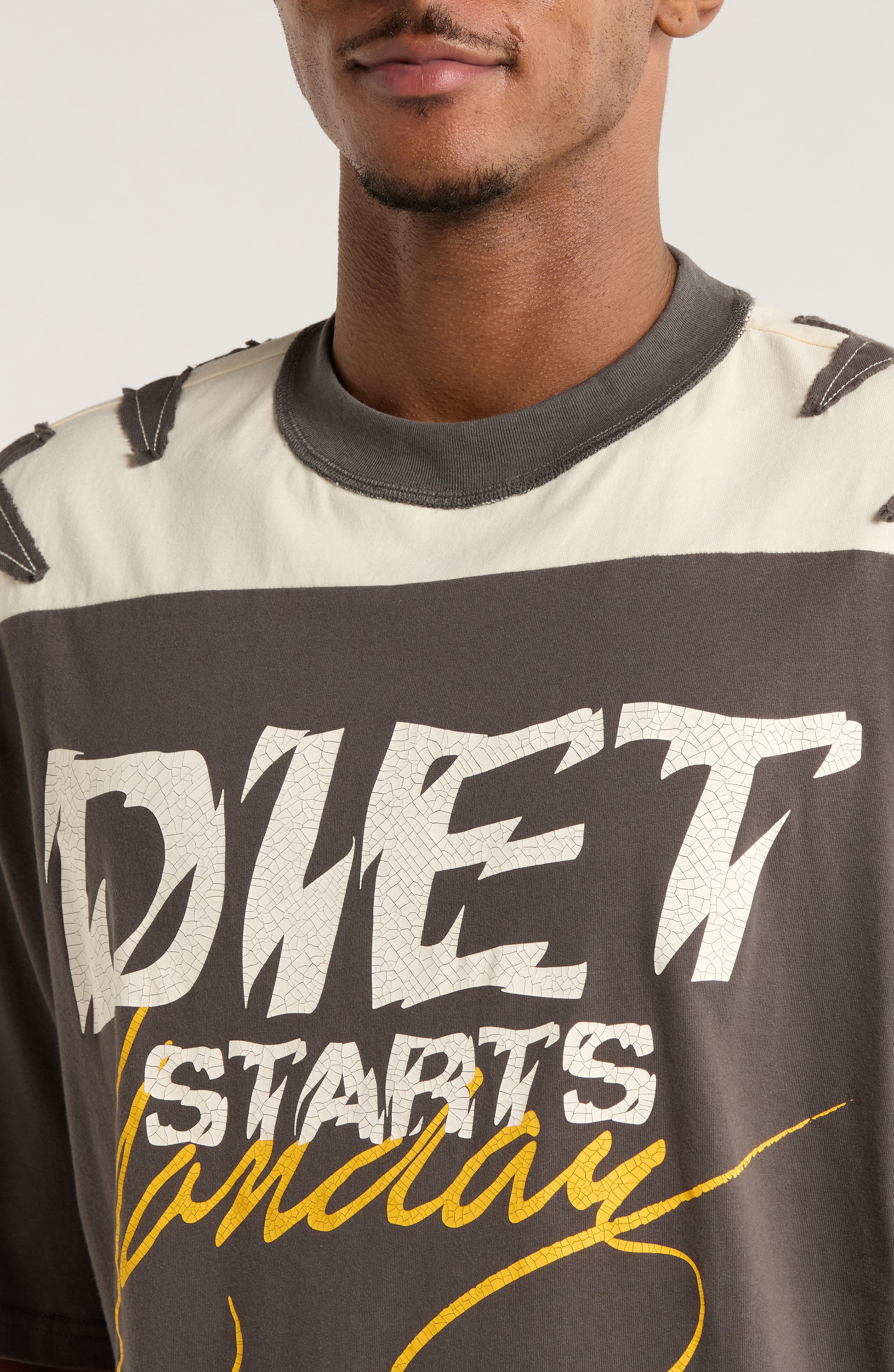 DIET STARTS MONDAY Yoke Cotton Graphic T-Shirt | Nordstromrack