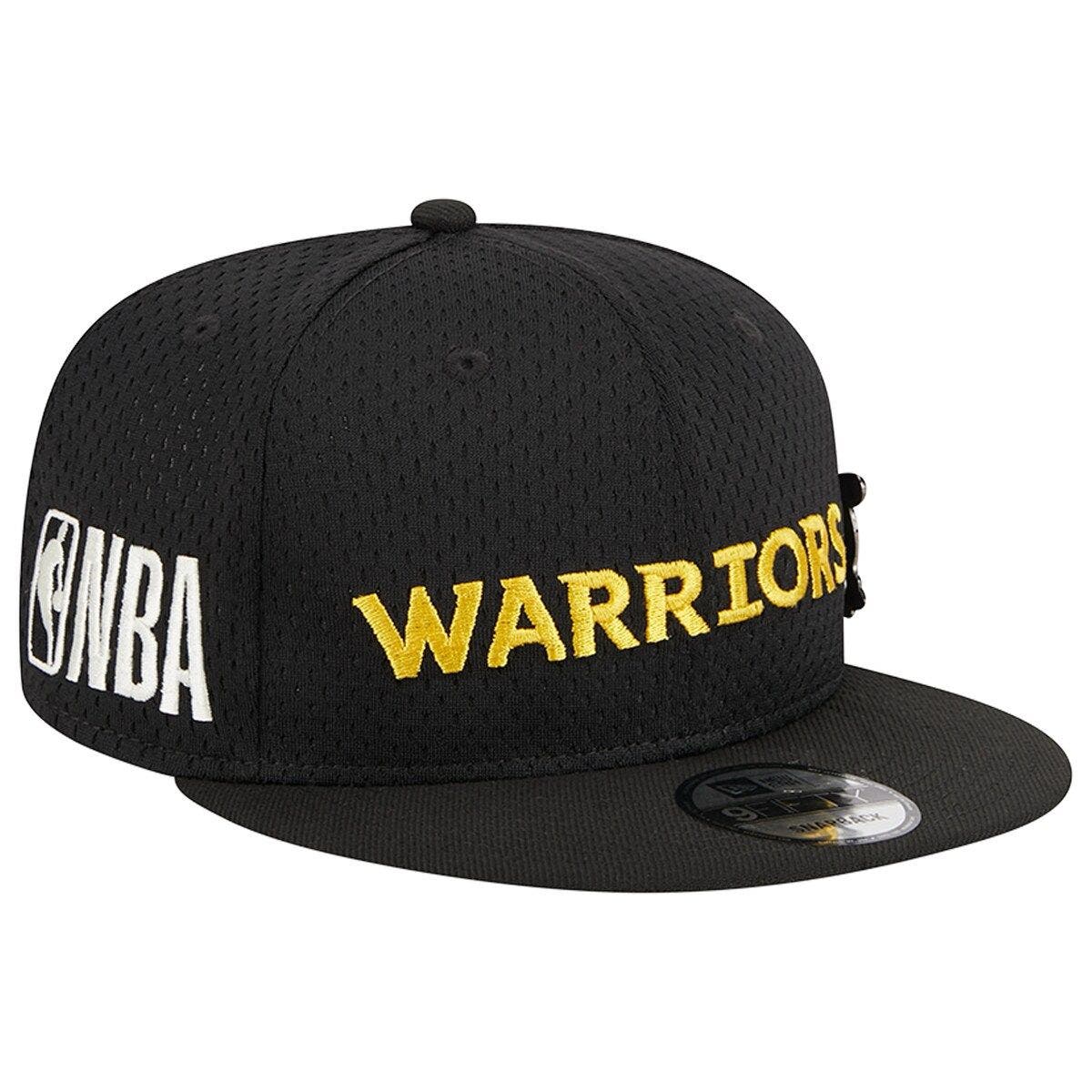 Men's New Era Black Golden State Warriors Post-Up Pin Mesh 9FIFTY ...
