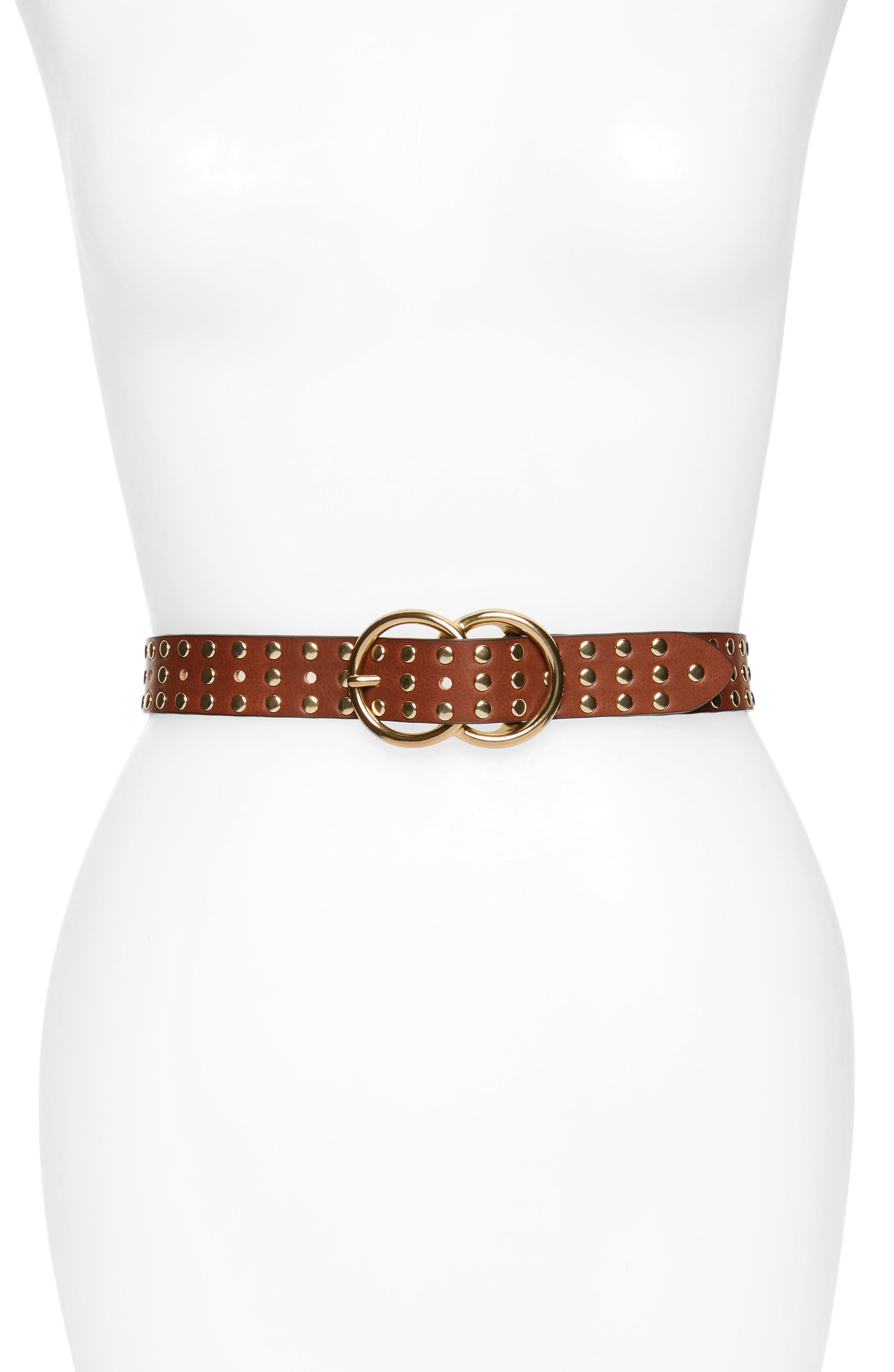 Halogen® Studded Double Ring Belt | Nordstrom