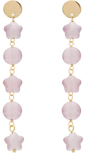 Panacea Purple Star Linear Drop Earrings | Nordstromrack