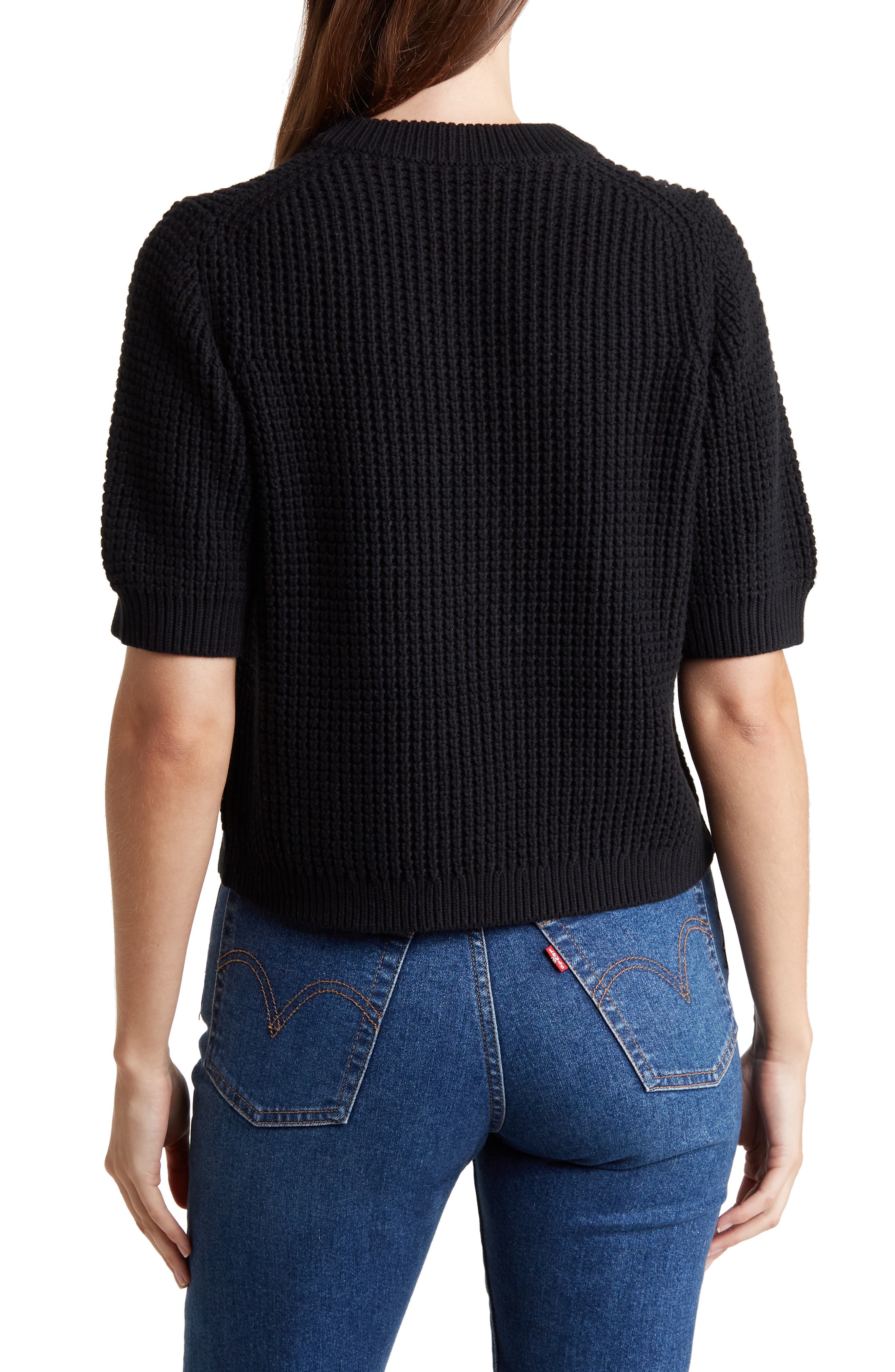French Connection Luna Mozart Waffle Knit Sweater | Nordstromrack