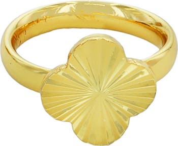 Panacea Textured Clover Ring | Nordstromrack