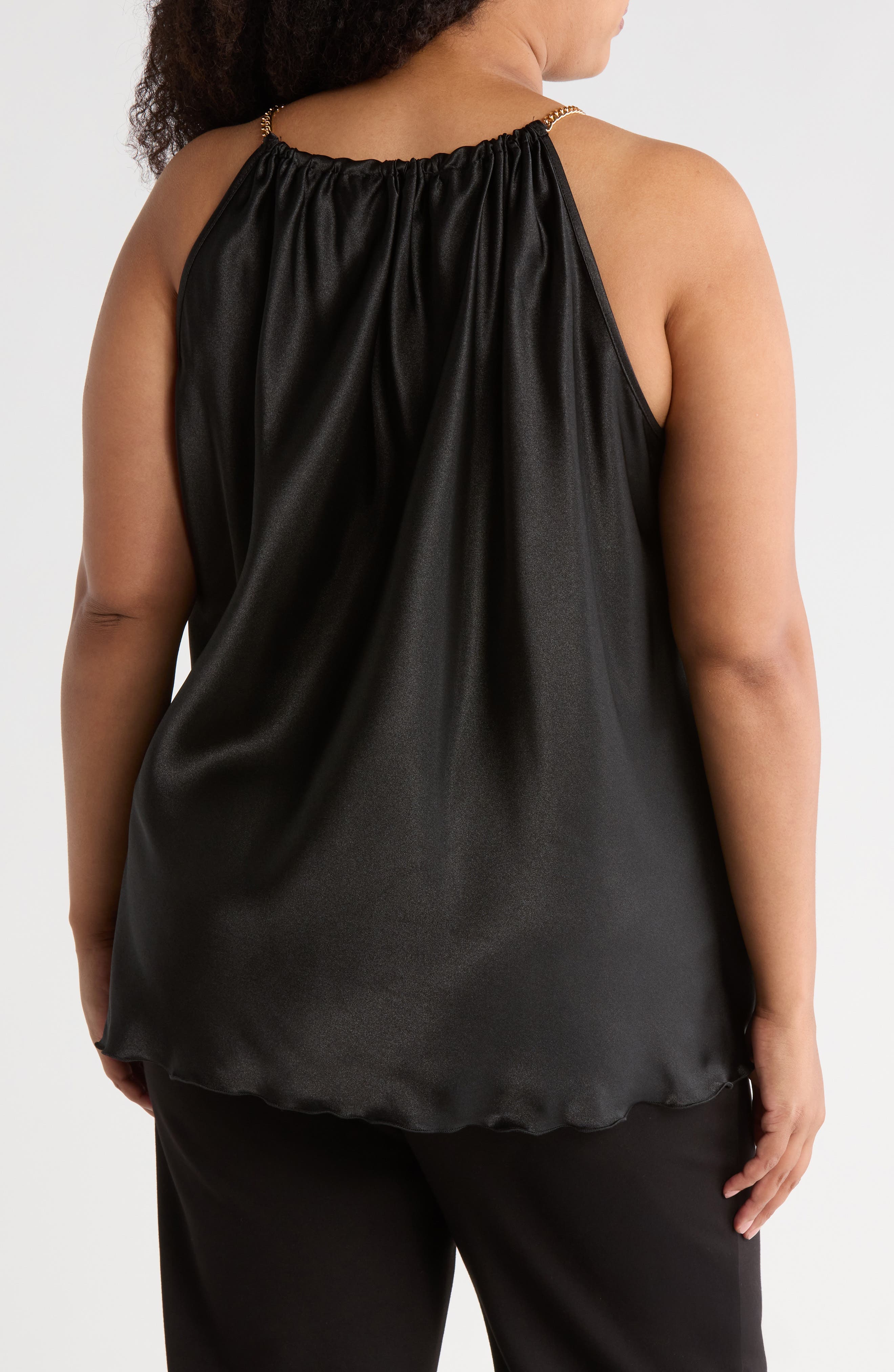 TASH AND SOPHIE Chain Strap Pleated Top | Nordstromrack