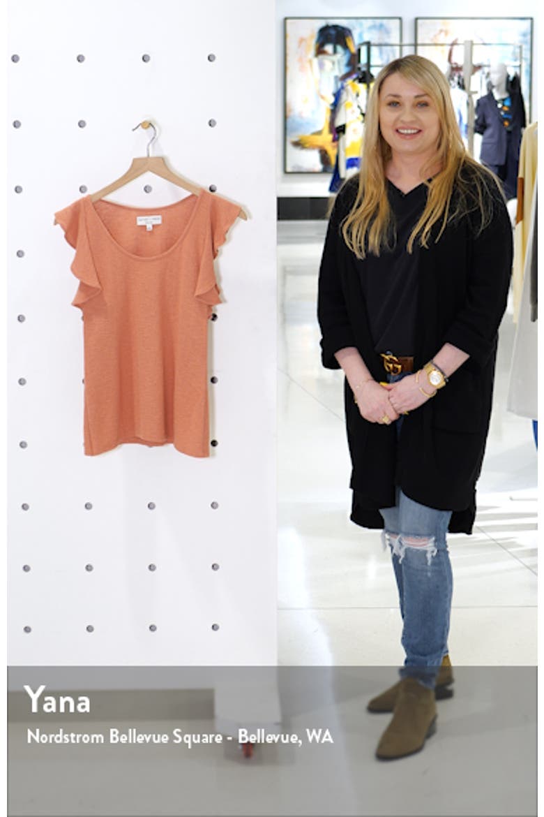 Texture & Thread Ruffle Sleeve Tank Top (Women) | Nordstromrack