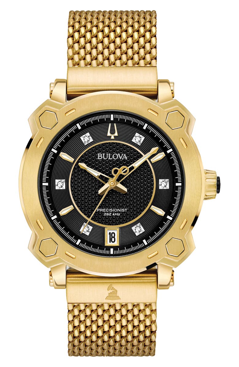 BULOVA Precisionist Grammy Awards Edition Mesh Strap Watch, 38mm x 10mm ...