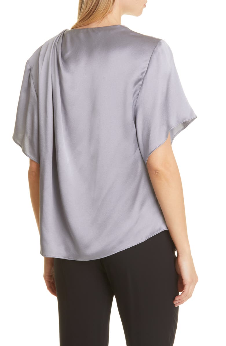 Vince Flutter Sleeve Drape Silk Top | Nordstromrack