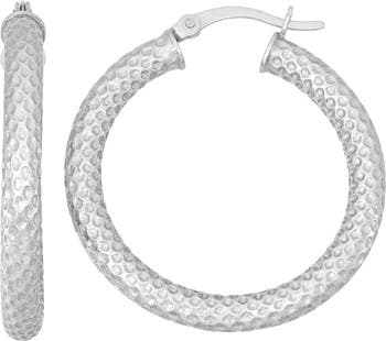 FZN Textured Tube Hoop Earrings | Nordstromrack