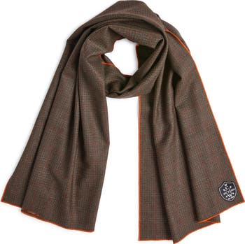 CLIFTON WILSON Shepherd's Check Wool Scarf | Nordstrom