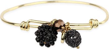 SAACHI Beaded Charm Bangle Bracelet | Nordstromrack