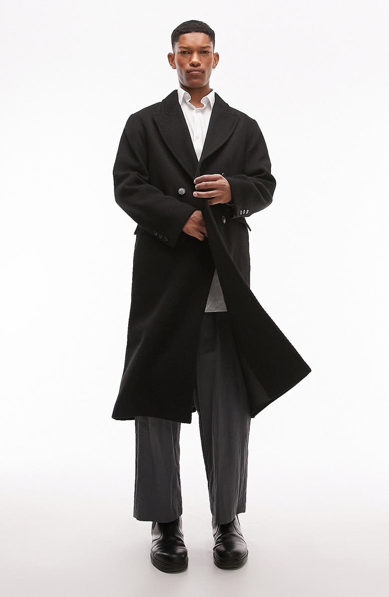 Topman Double Breasted Overcoat | Nordstromrack