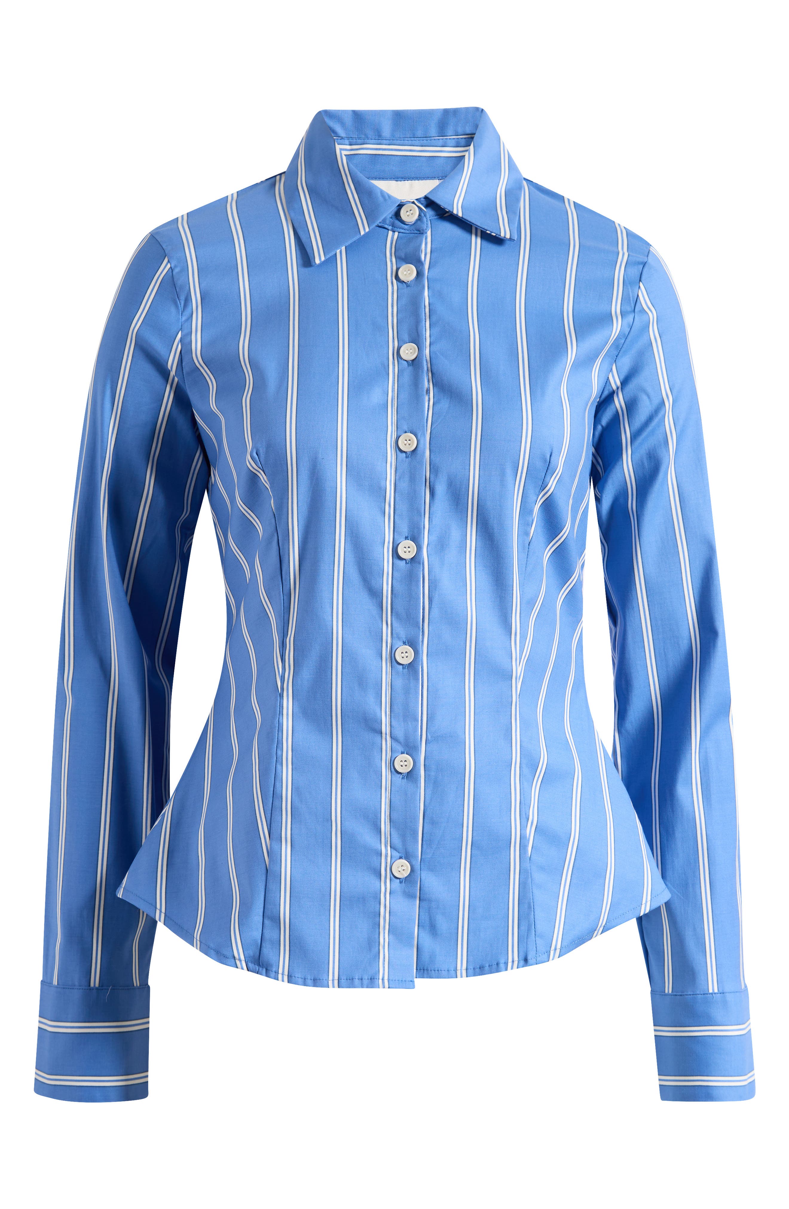 Reformation Raya Fitted Stretch Organic Cotton Shirt | Nordstrom