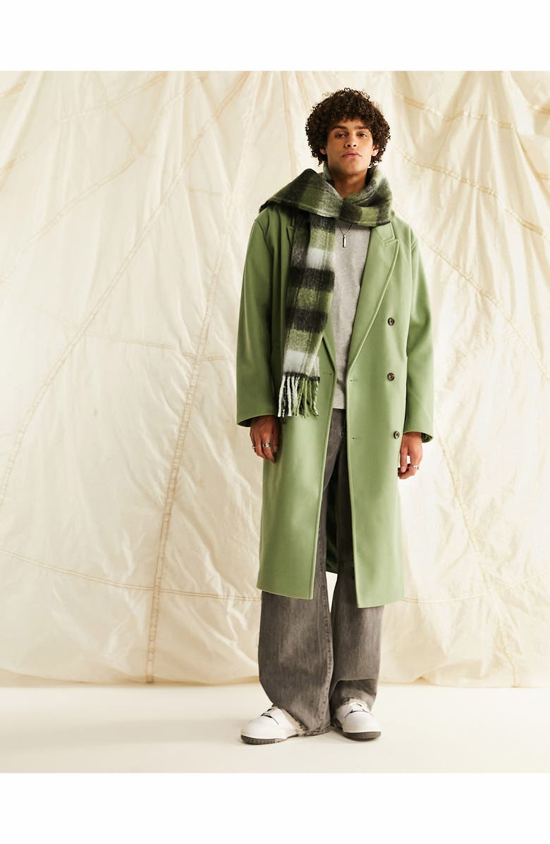 ASOS DESIGN Oversize Mix Coat | Nordstromrack