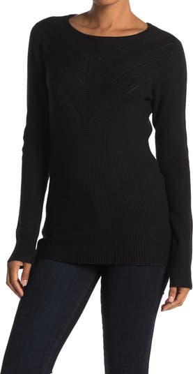 CYRUS Textured Front Knit Sweater | Nordstromrack