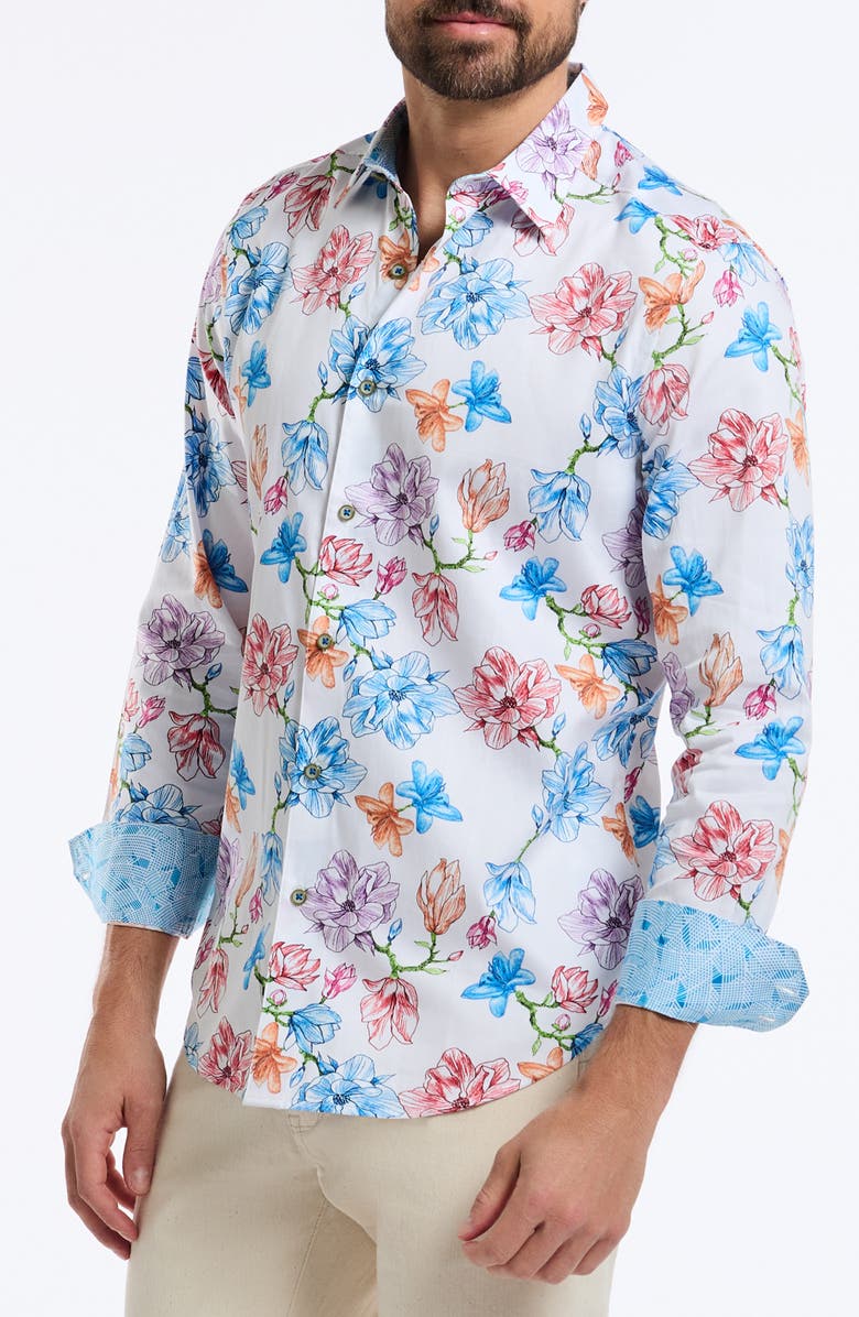 Robert Graham Harroway Cotton Button-Up Shirt | Nordstromrack