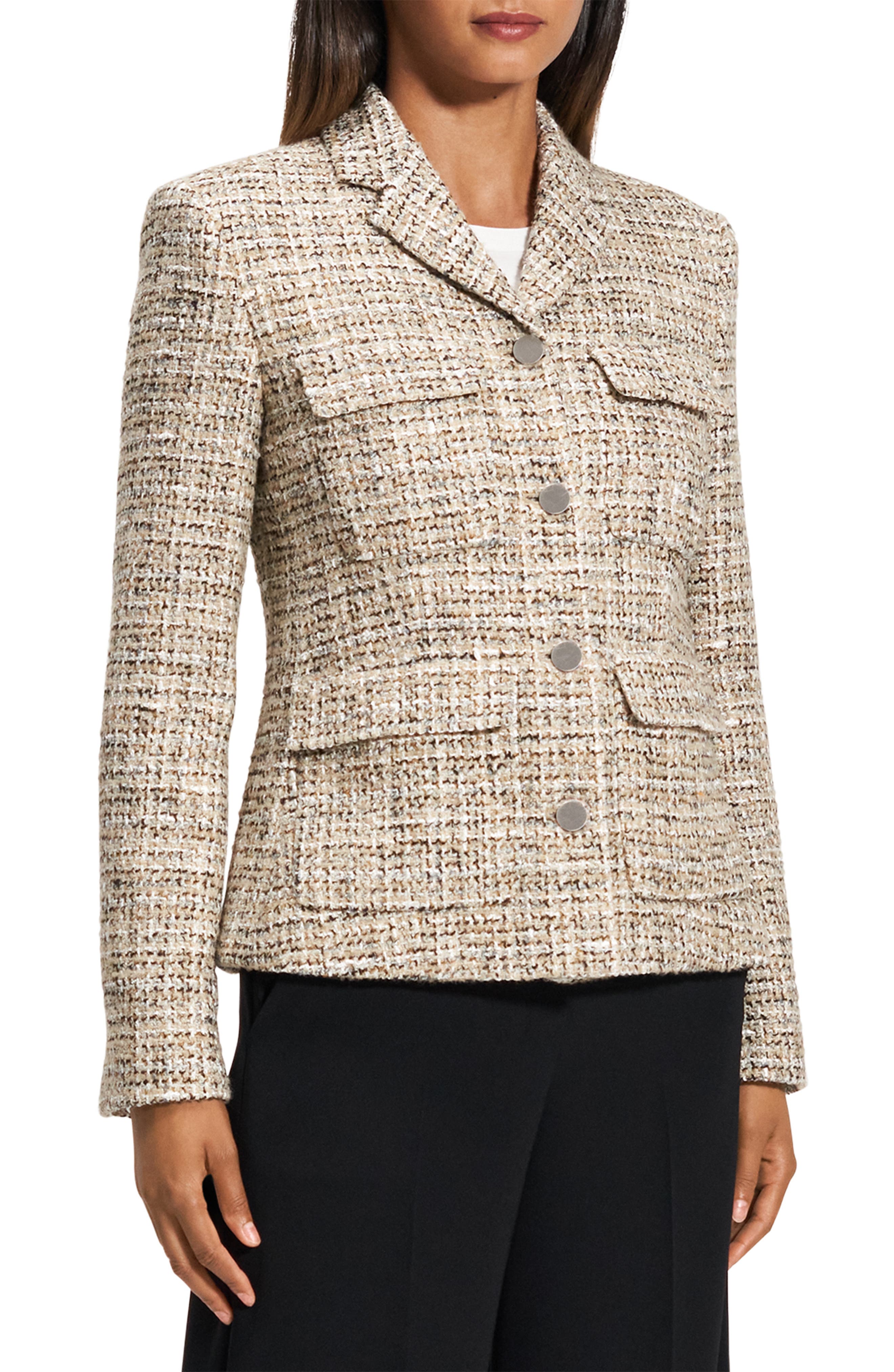 Theory Tweed Military Jacket | Nordstromrack