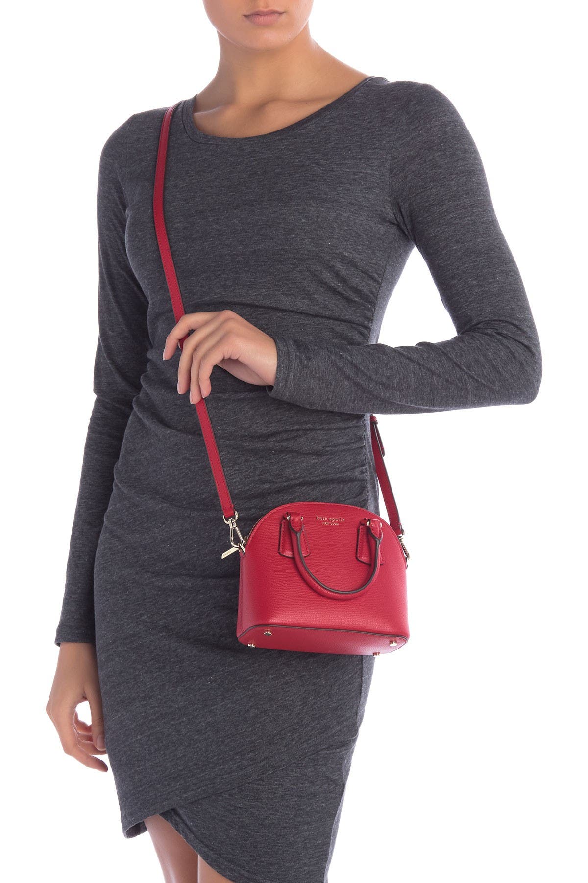 leather sylvia mini dome satchel (Women) | Nordstromrack