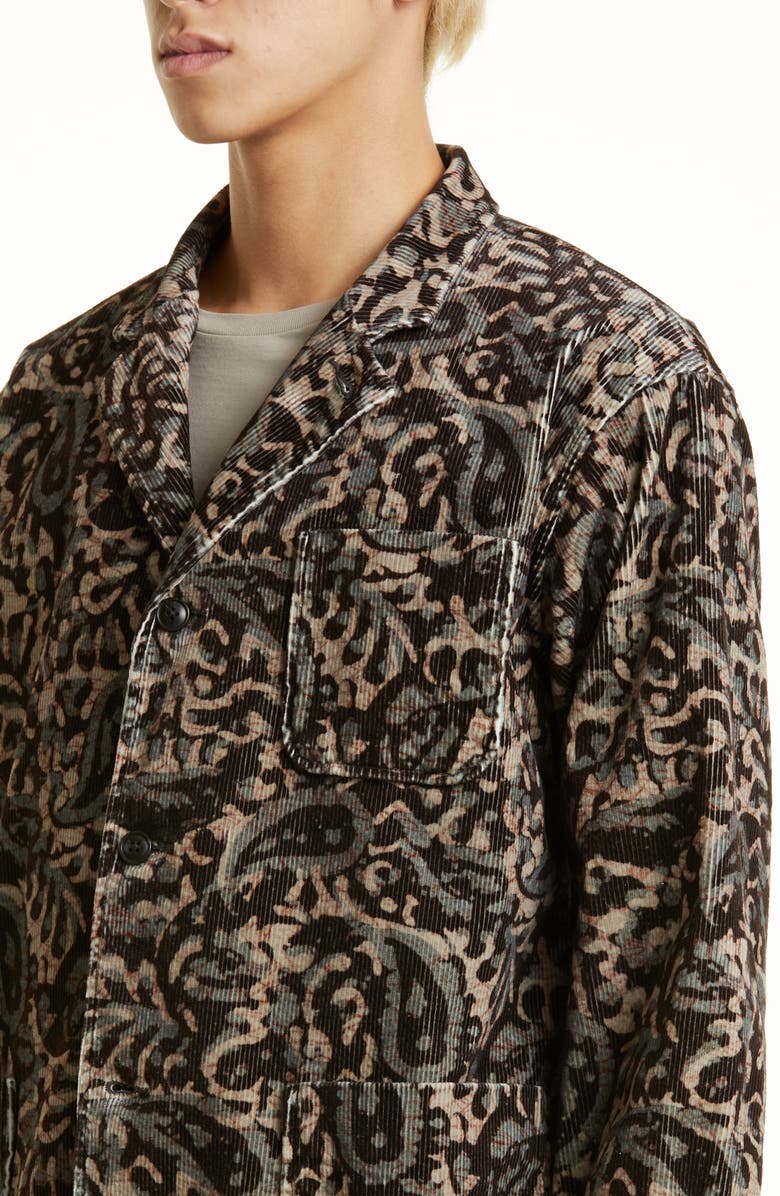 BEAMS Paisley Corduroy Sport Coat | Nordstromrack