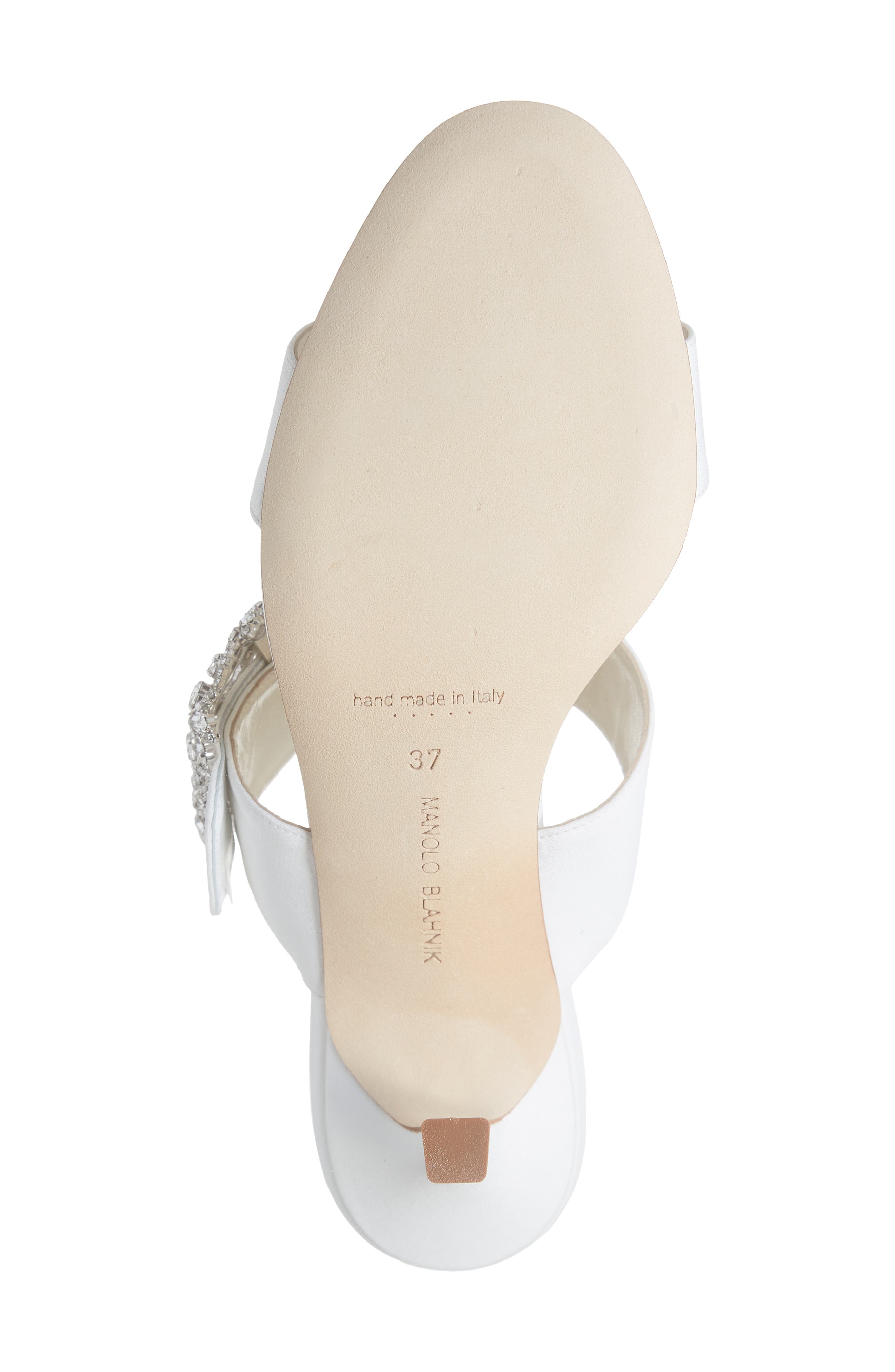 Manolo Blahnik Gable Crystal Buckle Slide Sandal (Women) | Nordstrom