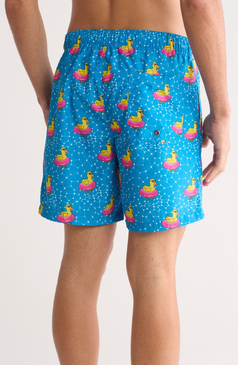 BEACH BROS Floating Duck Stretch Swim Shorts | Nordstromrack