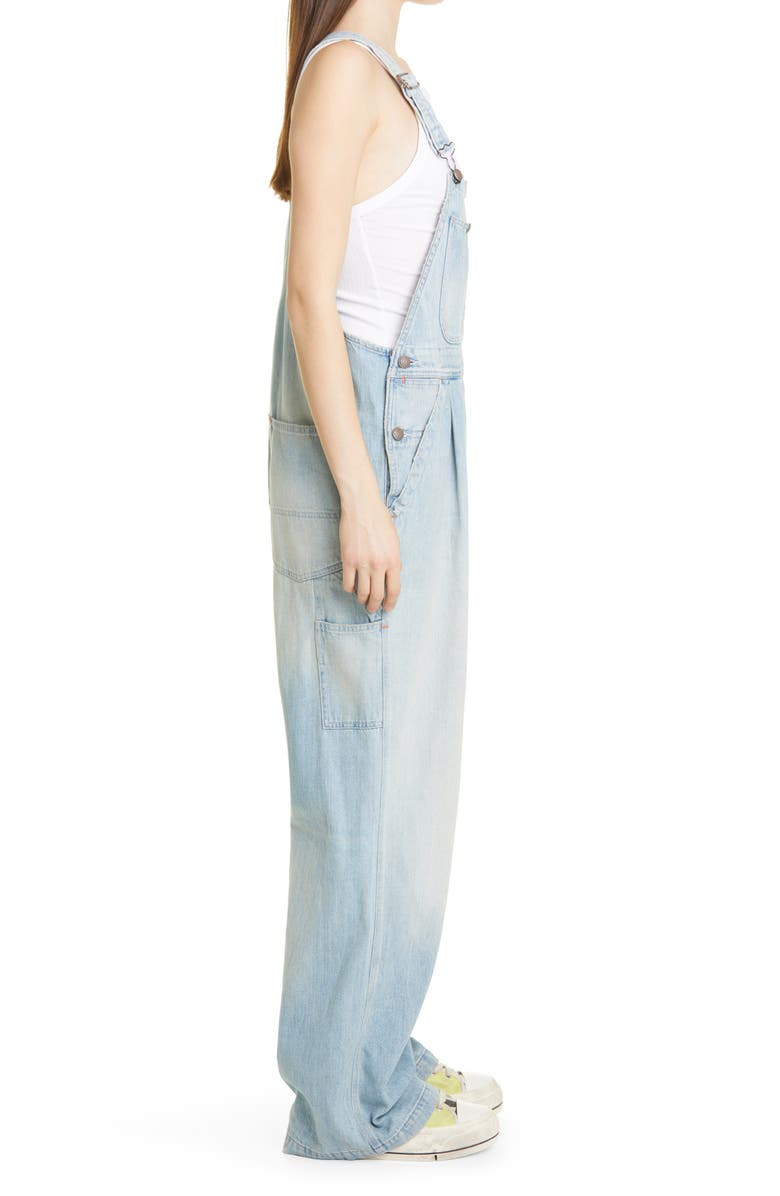 R13 Damon Wide Leg Denim Overalls | Nordstrom