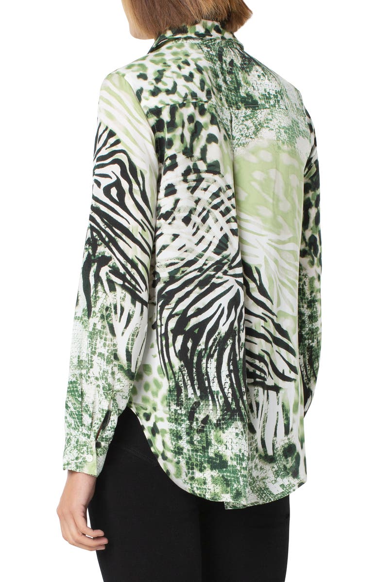 Liverpool Los Angeles Animal Mix Print Button-Up Shirt | Nordstromrack