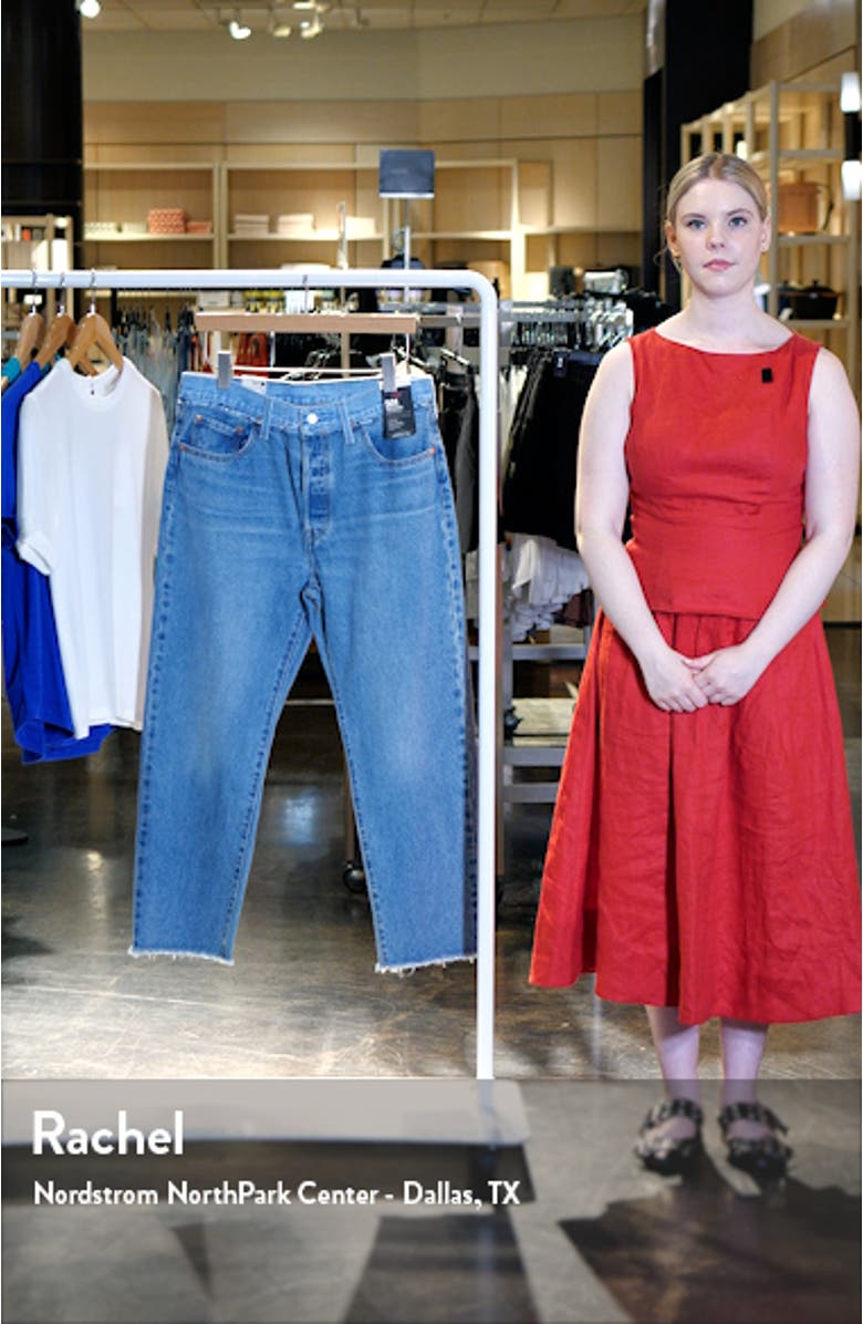 Levi's® 501® Split Craft Raw Hem Crop Straight Leg Jeans | Nordstromrack