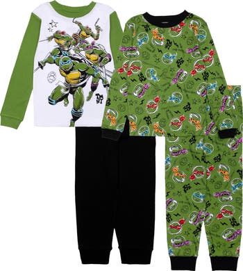 AME Kids' x Teenage Mutant Ninja Turtles Fitted 4-Piece Pajamas ...