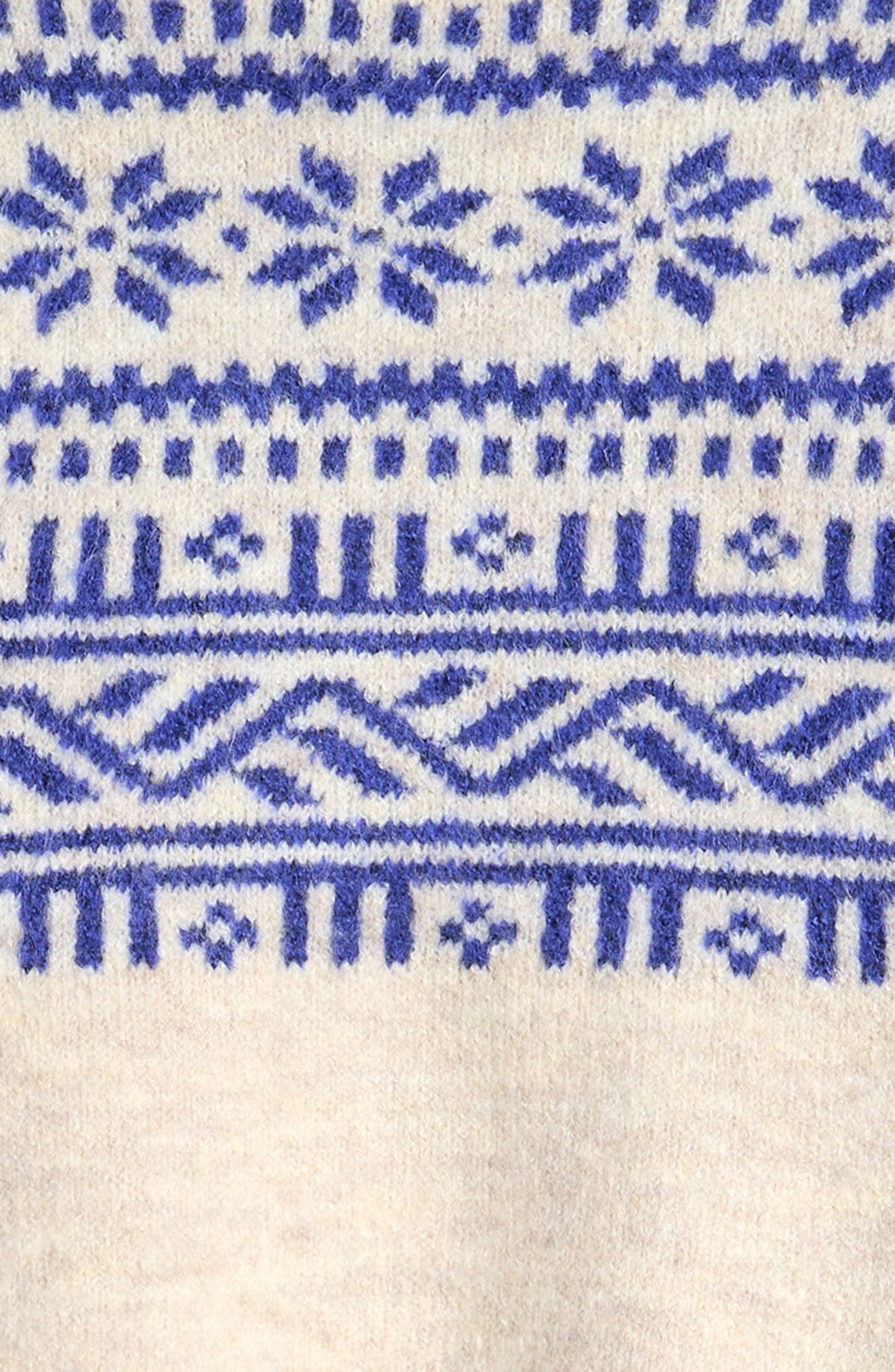 Treasure & Bond Kids' Fair Isle Boxy Crewneck Sweater | Nordstromrack