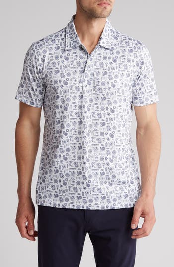 Brooks Brothers Nautical Print Golf Polo | Nordstromrack