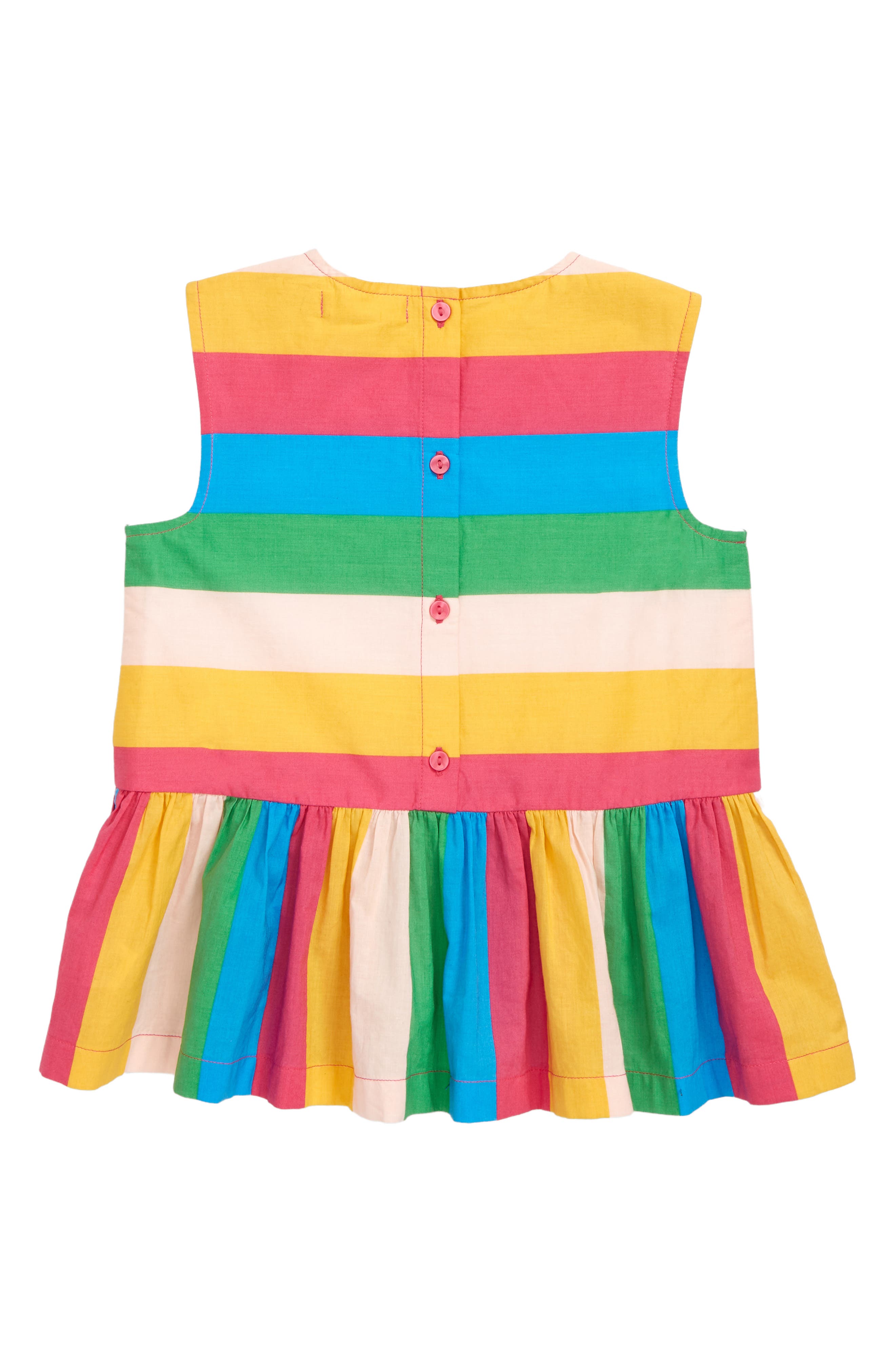 Tucker + Tate Kids' Stripe Cotton Peplum Top | Nordstromrack
