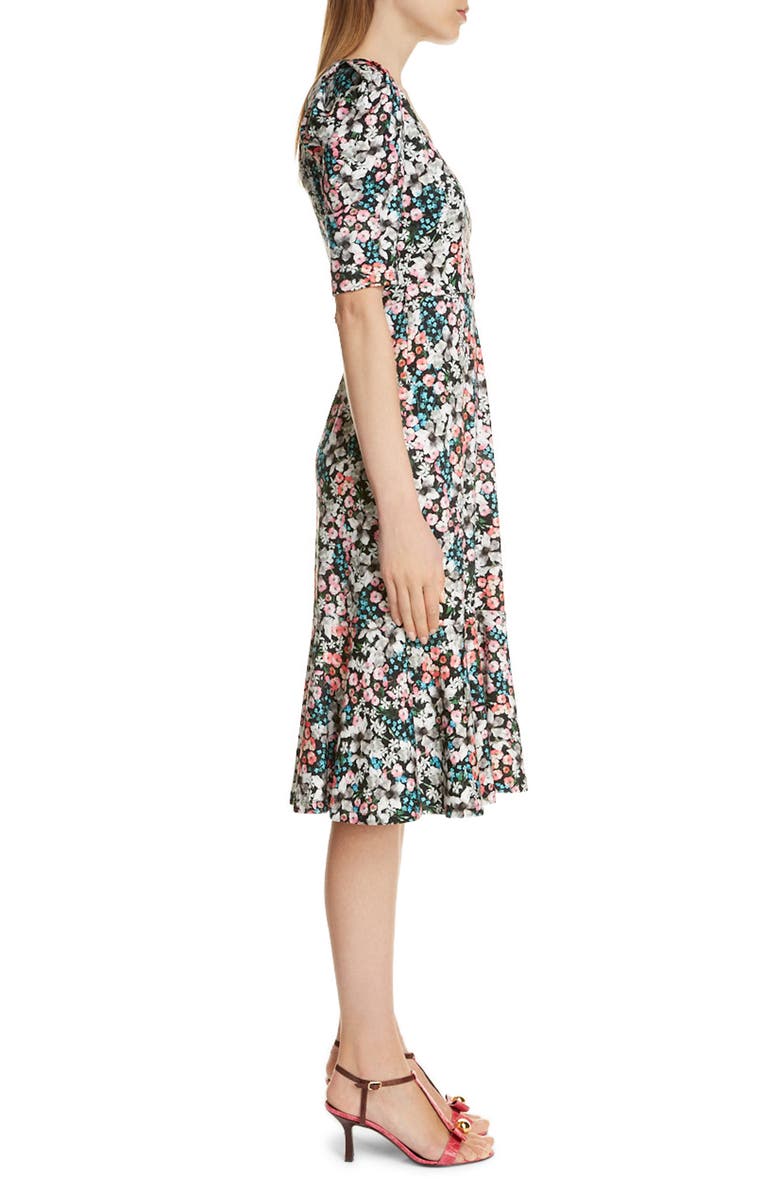 Erdem Ottavia Floral Print Flounce Hem Dress | Nordstromrack