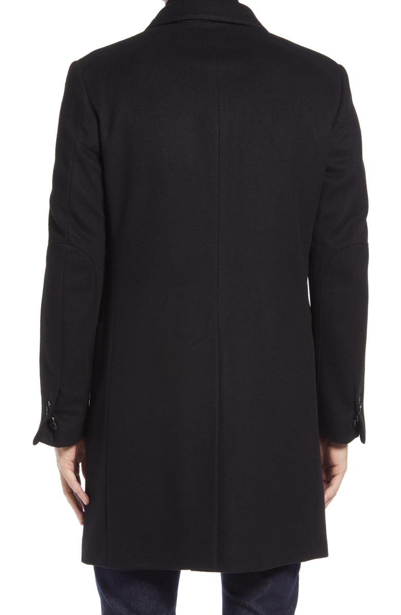 Corneliani Solid Wool Topcoat with Bib Inset | Nordstromrack
