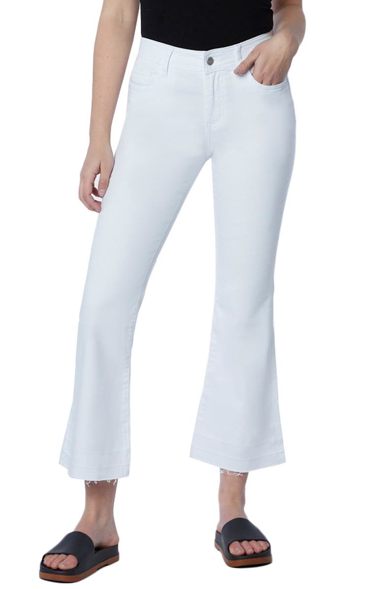 HINT OF BLU Release Hem Slim Crop Flare Jeans | Nordstromrack