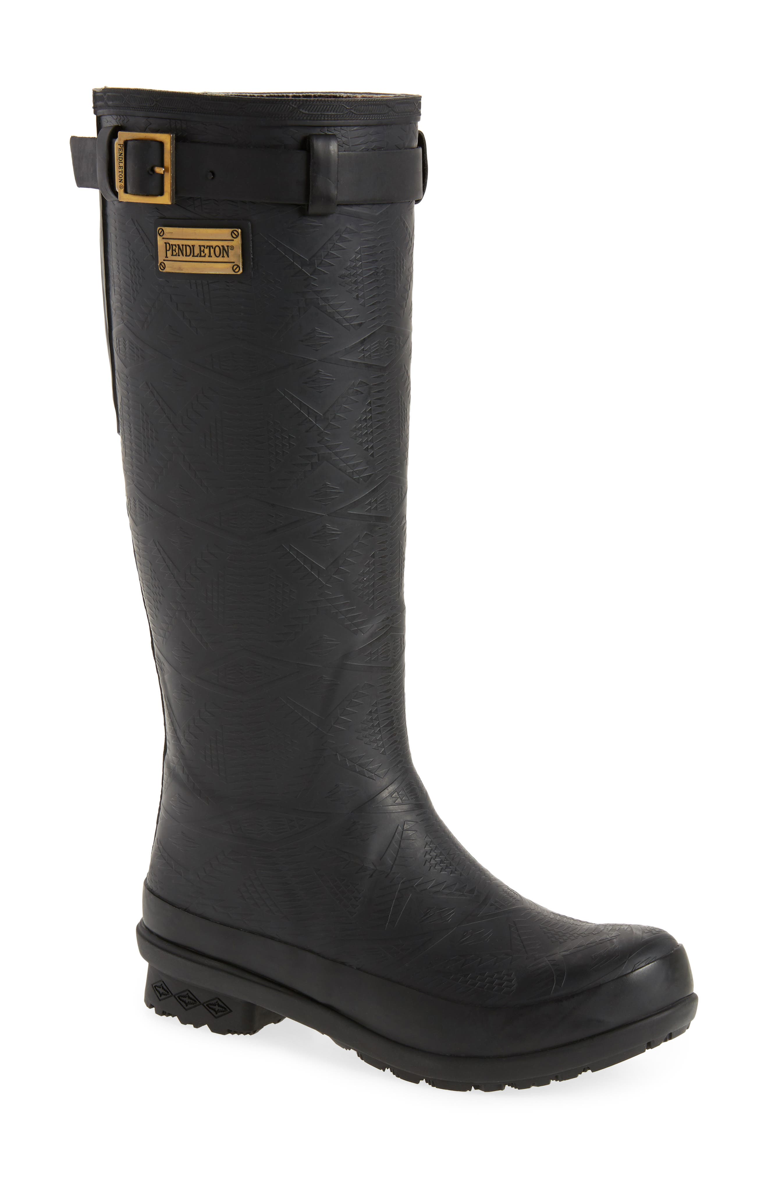 Pendleton Embossed Tall Waterproof Rain Boot (Women) | Nordstromrack