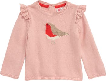 Mini Boden Robin Frill Sweater | Nordstrom