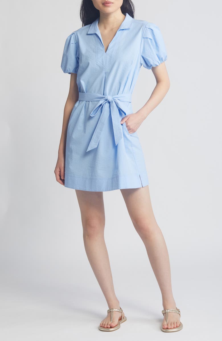 Tommy Bahama Nova Wave Puff Sleeve Tie Belt Shirtdress | Nordstromrack